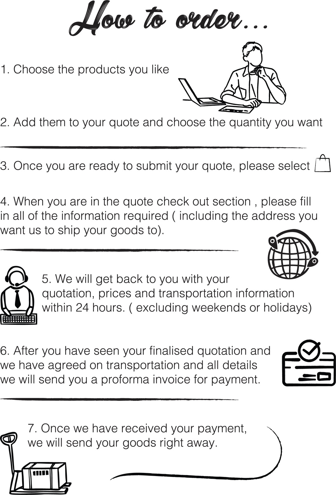 How to order – HORECANO