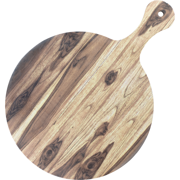 Melamine wood effect pizza board with handle 30cm – HORECANO
