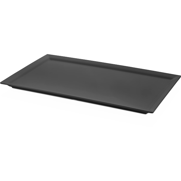 Rectangular melamine serving platter black GN 1/1 – HORECANO