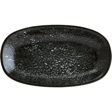 Cosmos Black Oval Plate 15x8.5cm – HORECANO