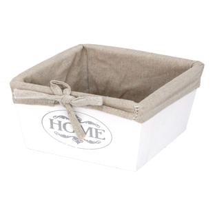 White wooden storage box 23cm – HORECANO